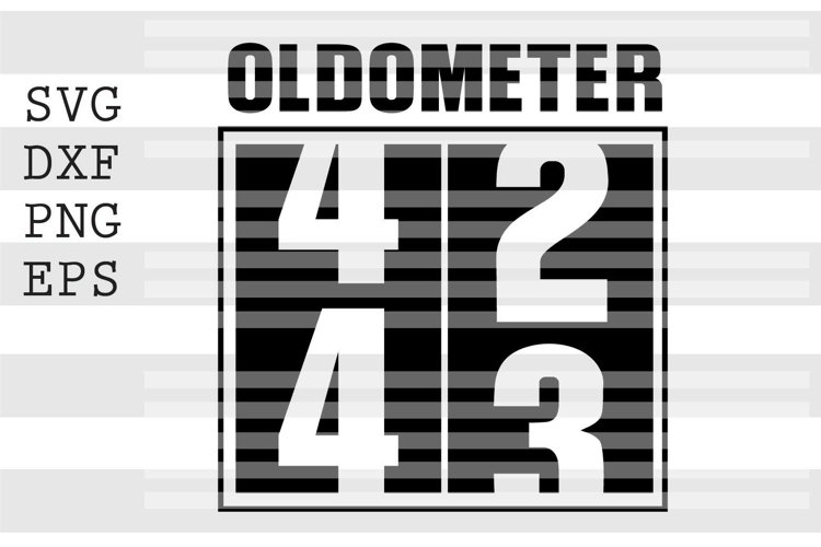 43 Birthday Oldometer SVG Design