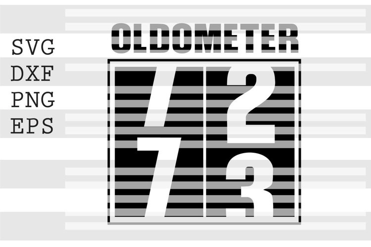 73 Birthday Oldometer SVG Design