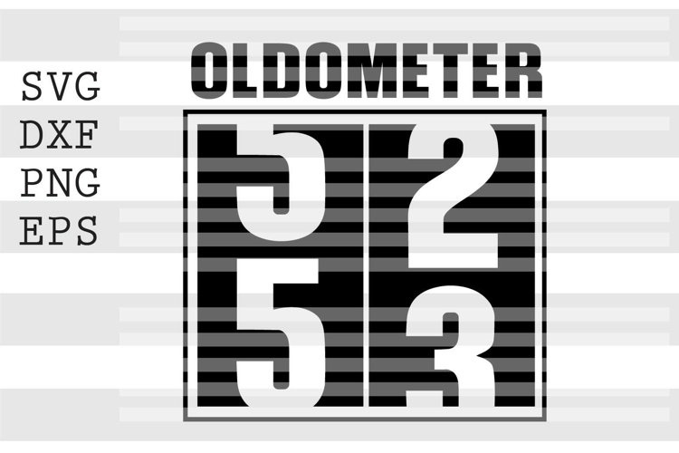 53 Birthday Oldometer SVG Design