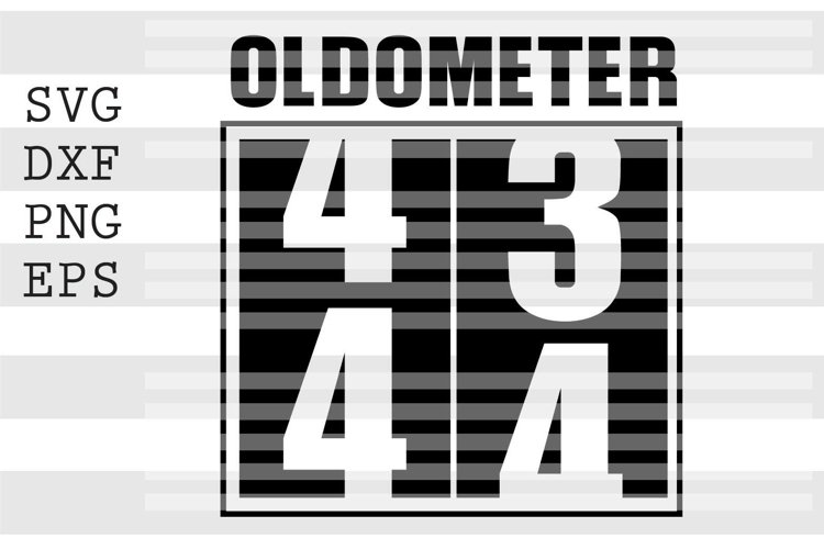 44 Birthday Oldometer SVG Design