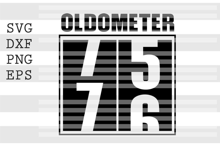 76 Birthday Oldometer SVG Design