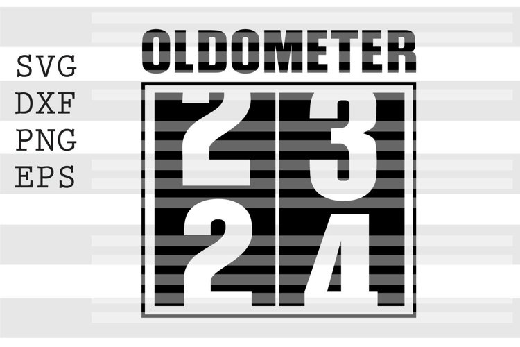 24 Birthday Oldometer SVG Design