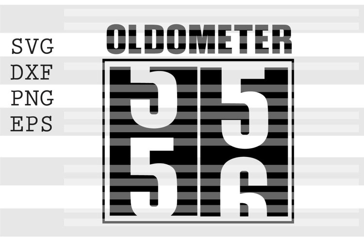 56 Birthday Oldometer SVG Design