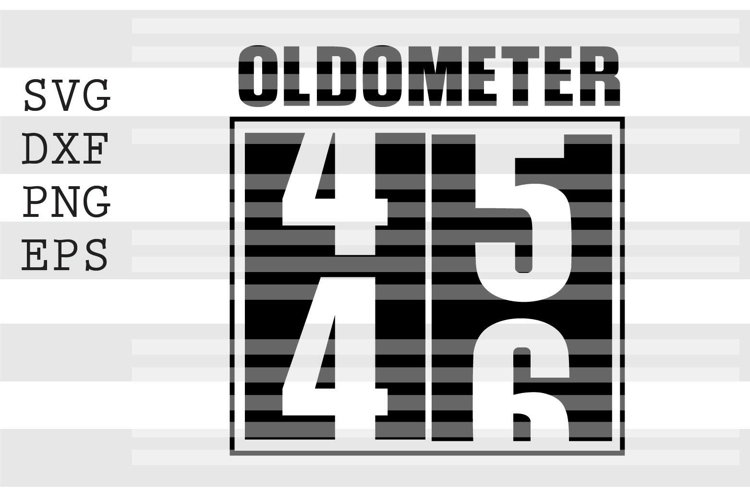 46 Birthday Oldometer SVG Design