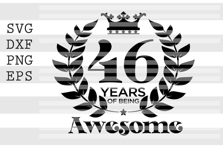 46 years of being awesome SVG Design