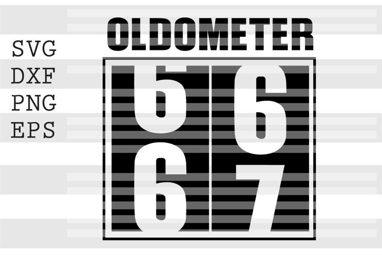 67 Birthday Oldometer SVG Design
