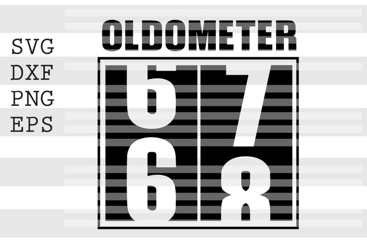 68 Birthday Oldometer SVG Design