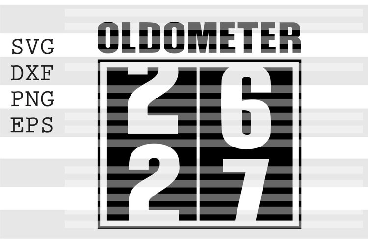 27 Birthday Oldometer SVG Design