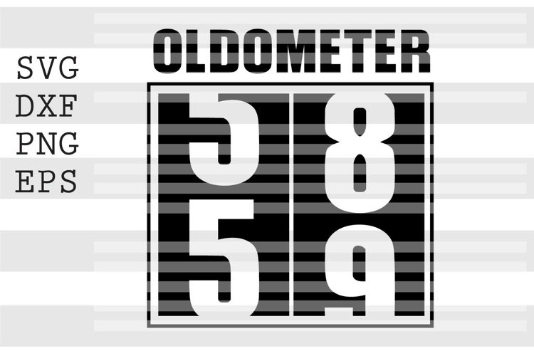 59 Birthday Oldometer SVG Design