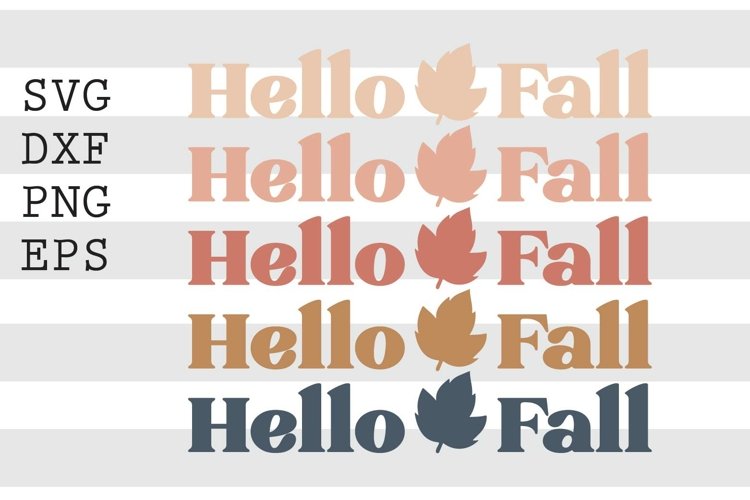 Hello fall SVG (1679692)