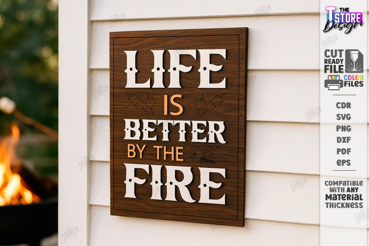 S’mores Station Sign Laser Cut | Outdoor Décor (6444553)