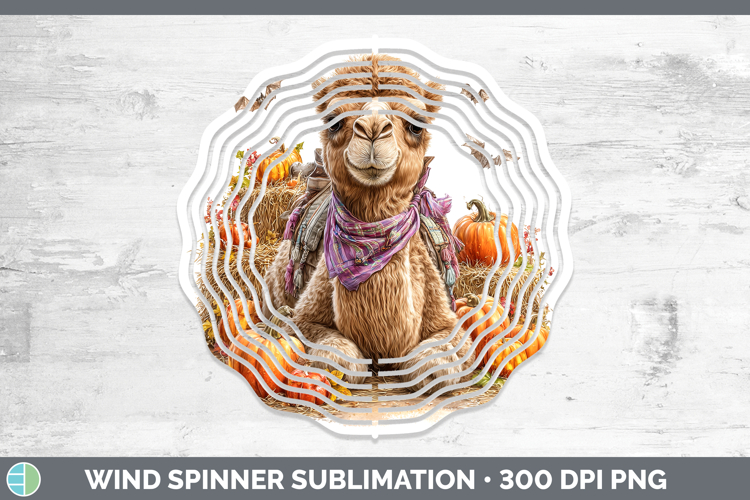 Safari Bandana Halloween Camel Wind Spinner Sublimation Spin