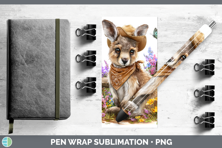 Kangaroo Pen Wrap Safari Bandana Summer Sublimation Pen Desi