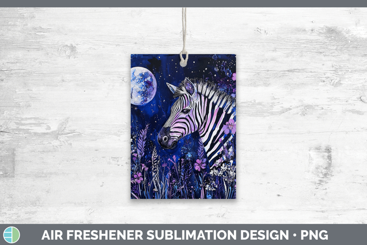 Safari Galaxy Zebra Air Freshener Sublimation Car Freshener
