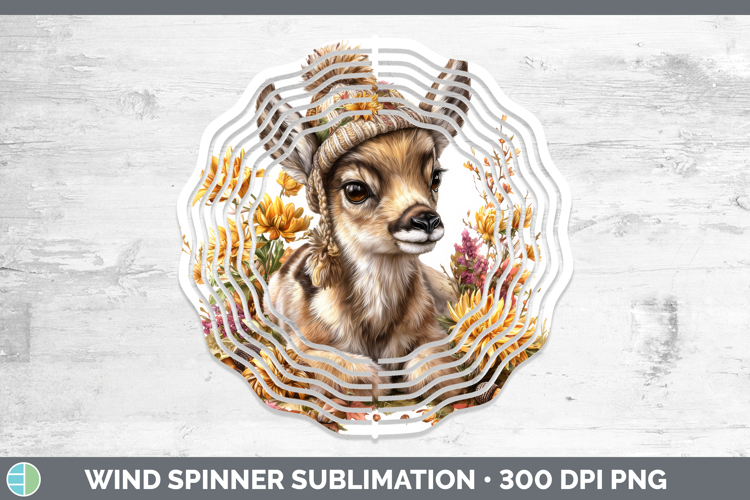 Antelope Wind Spinner Safari Knit Hat Sublimation Spinner De