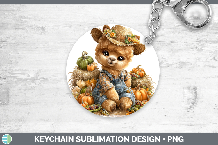 Safari Thanksgiving Camel Keychain Sublimation Keyring Desig