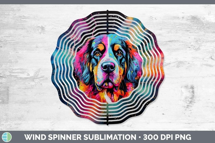 Saint Bernard Wind Spinner | Sublimation Spinner Designs
