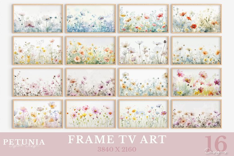 Spring Wildflowers Frame TV Art | Frame TV Art Set