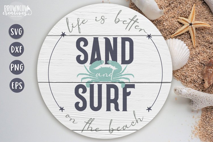 Beach Round Sign SVG/Cut Files Bundle - Free Design of The Week ...