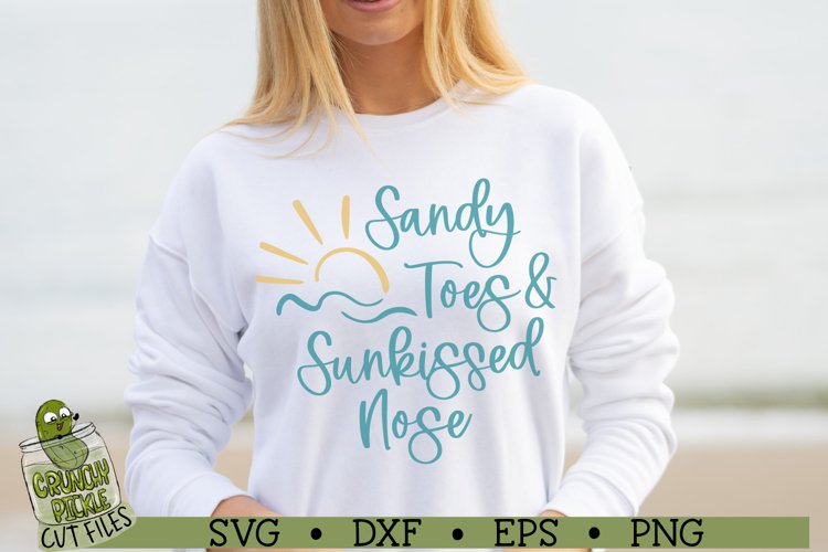 Sandy Toes Sunkissed Nose Beach SVG File