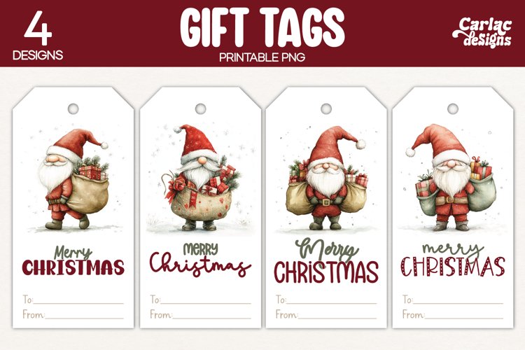 Christmas Gift Tags, Merry Christmas Printable Tags