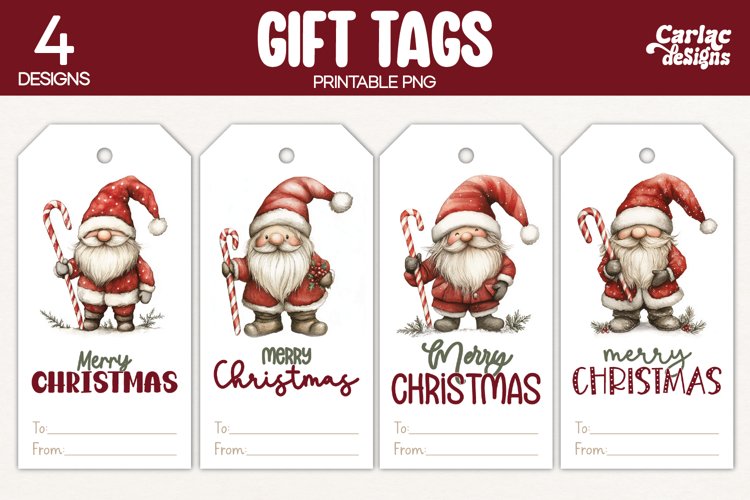 Christmas Gift Tags, Merry Christmas Printable Tags