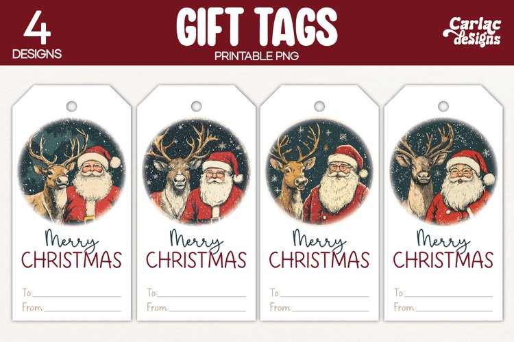 Christmas Gift Tags, Merry Christmas Printable Tags