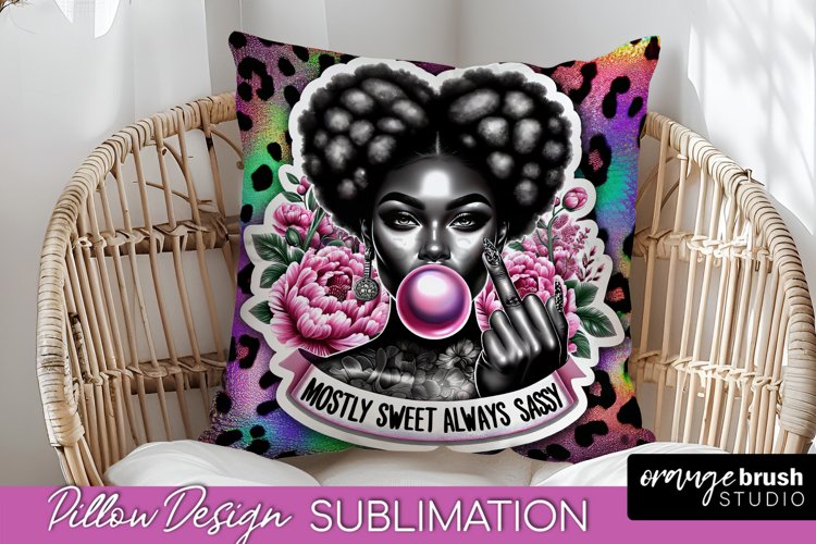 Sassy Girl Pillow Cover - Sarcastic Qoute Pillow (3954075)