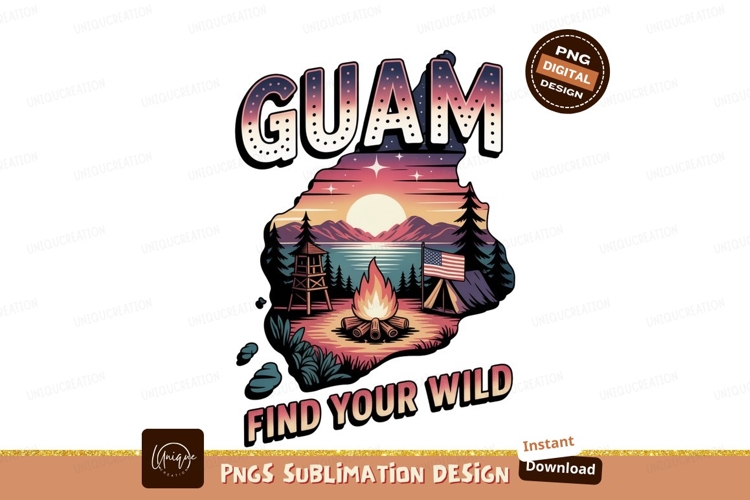 Guam camping sunset adventure campfire