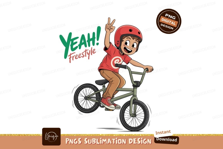 Boy riding bicycle helmet green
