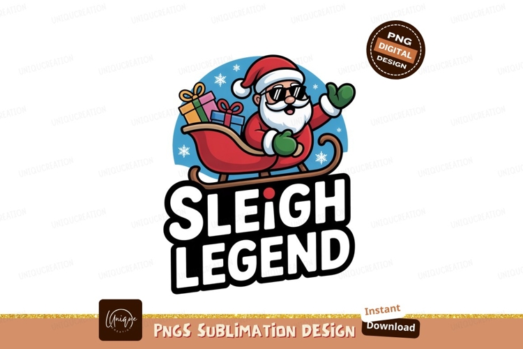 Cool Santa Sleigh Gifts Snowflakes claus presents (6259510)