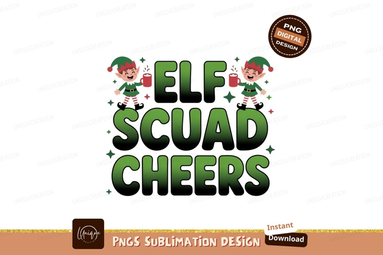 Elf squad cheers holiday christmas