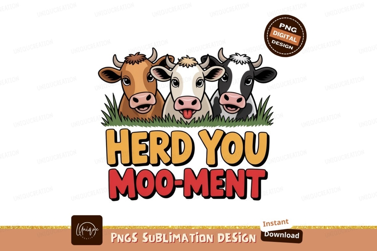 Three cows grass text herd funny