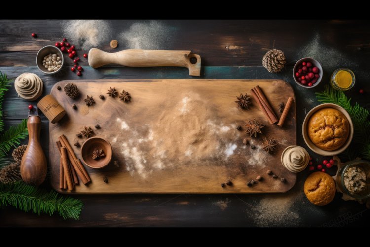Christmas baking background (2654013)