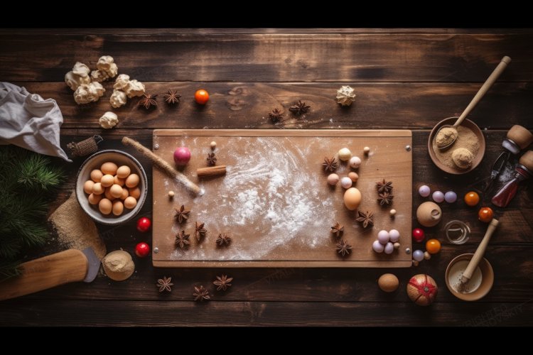 Christmas baking background (2654087)