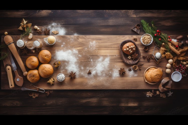 Christmas baking background (2654212)