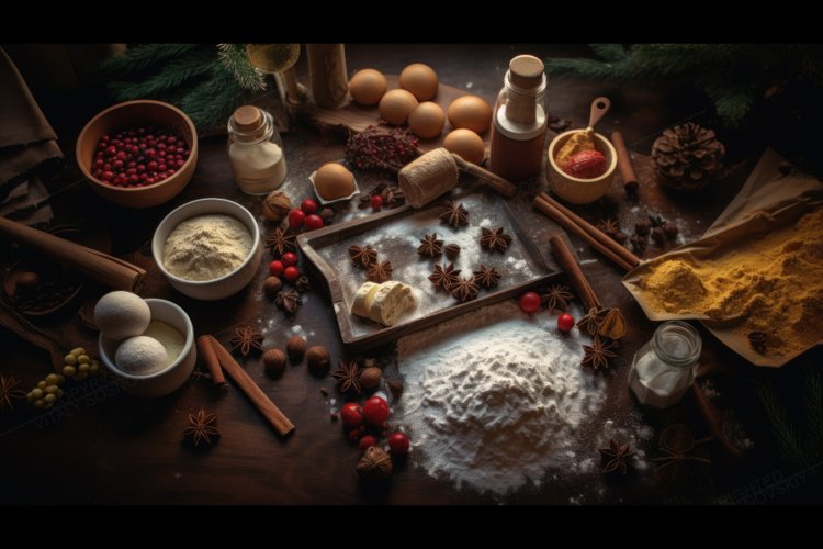 Christmas baking background (2654647)