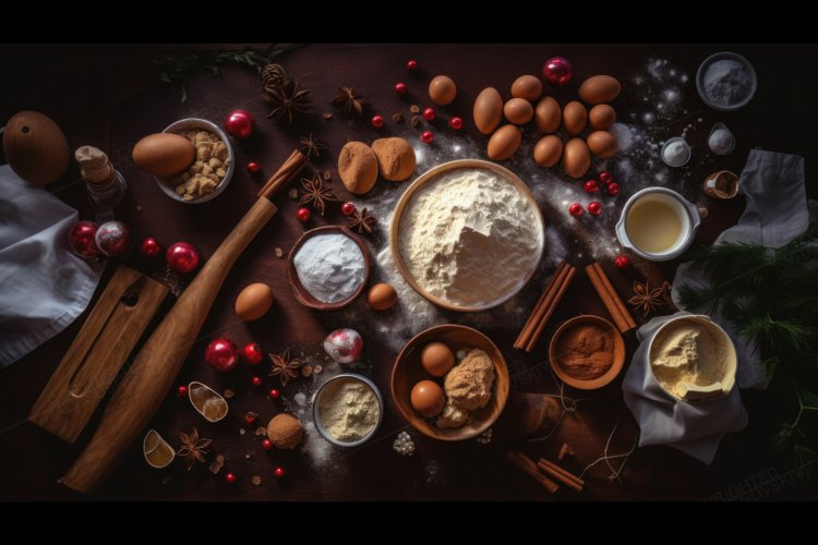 Christmas baking background (2654681)