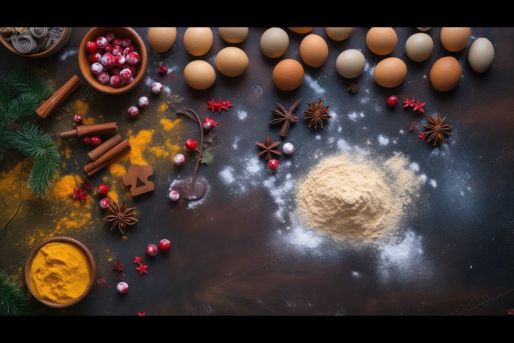 Christmas baking background (2654706)