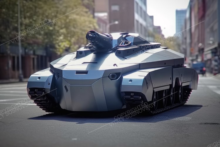 Tank from an alternate reality recreated by a (2641488)