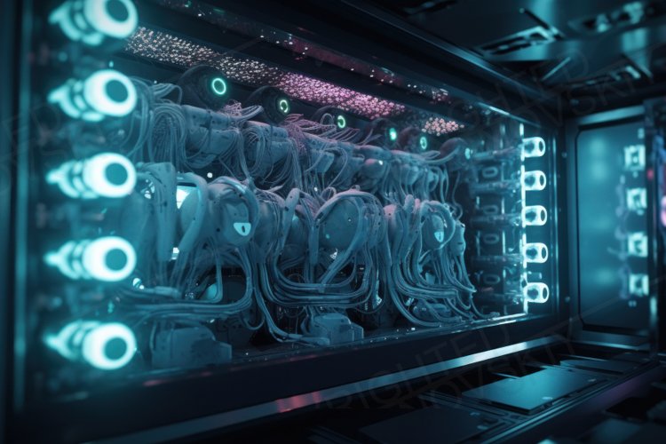 High-tech room with highly developed artificial (2720595)