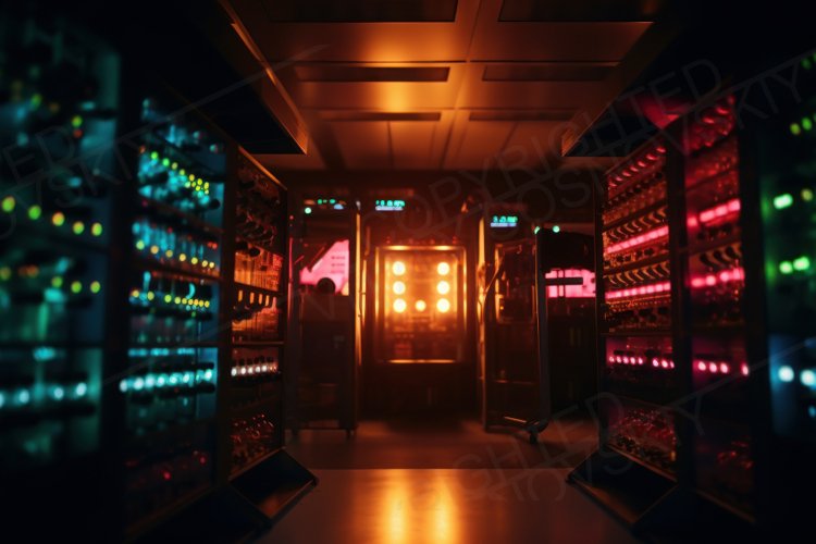 High-tech room with highly developed artificial (2720600)