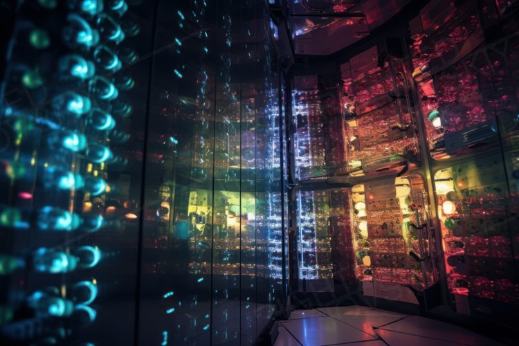 High-tech room with highly developed artificial (2720604)