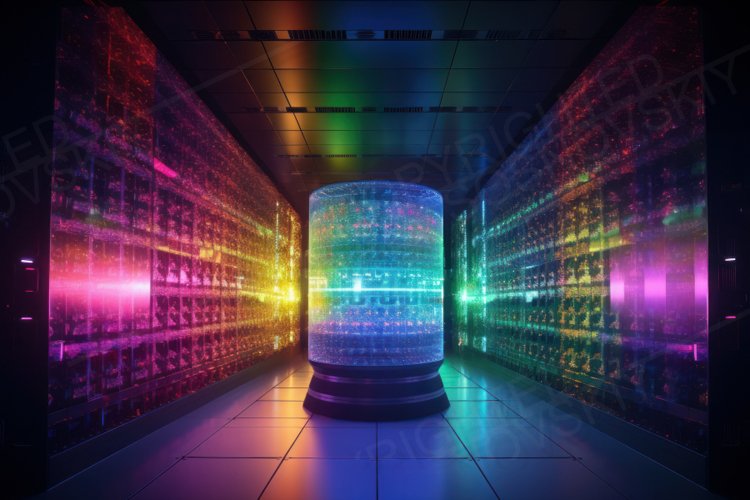 High-tech room with highly developed artificial (2720609)