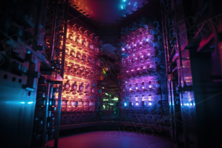 High-tech room with highly developed artificial (2720612)