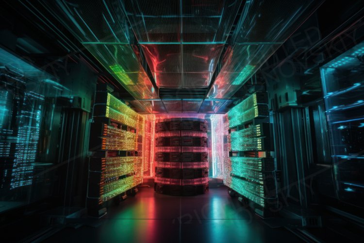 High-tech room with highly developed artificial (2720613)