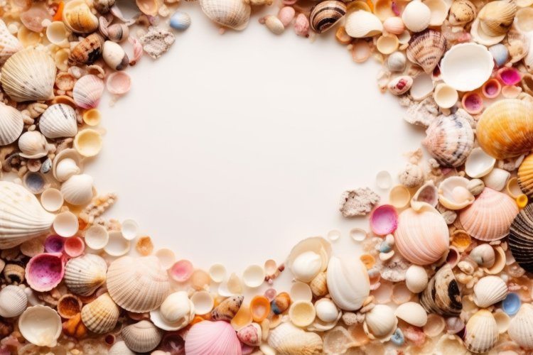 Composition of shells of unique shapes, sizes and (2658106)