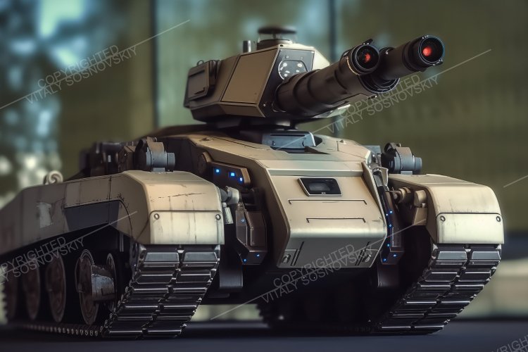 Tank from an alternate reality recreated by a (2641454)