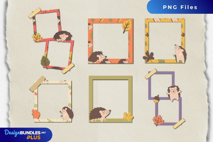 Frame Set Hedgehog Patterns