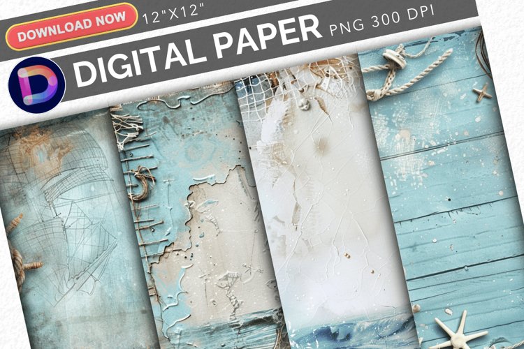 Scrapbooking nautical Digital Paper